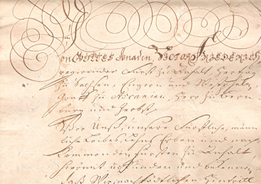 Original Handschriften von 1529 bis 2013 in Kurrent